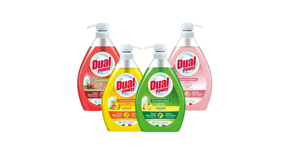 Dual Power Concentrated Zestaw płynów do naczyń z pompką - Limonka ...