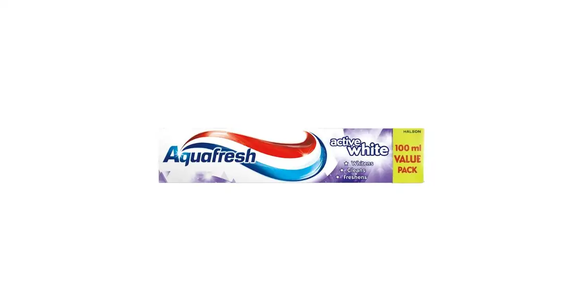 Aquafresh Active White Pasta do zębów - wybielająca 100ml - DARMARSKLEP.pl
