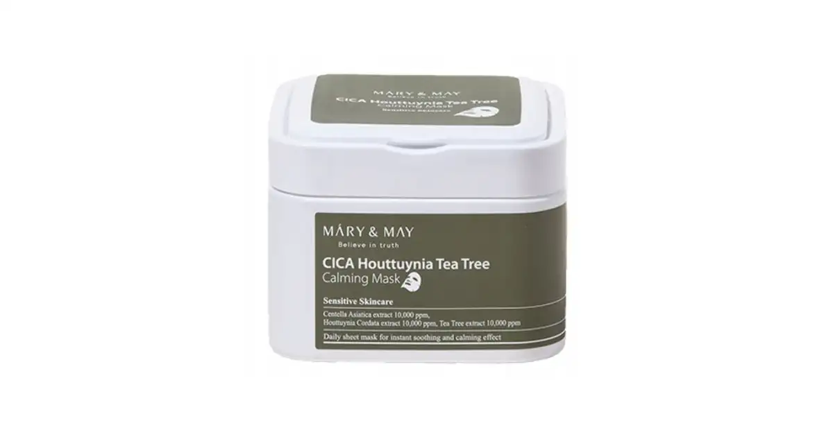 Mary&May Cica Houttuynia Mask Tea Tree Zestaw kojących masek w płachcie ...