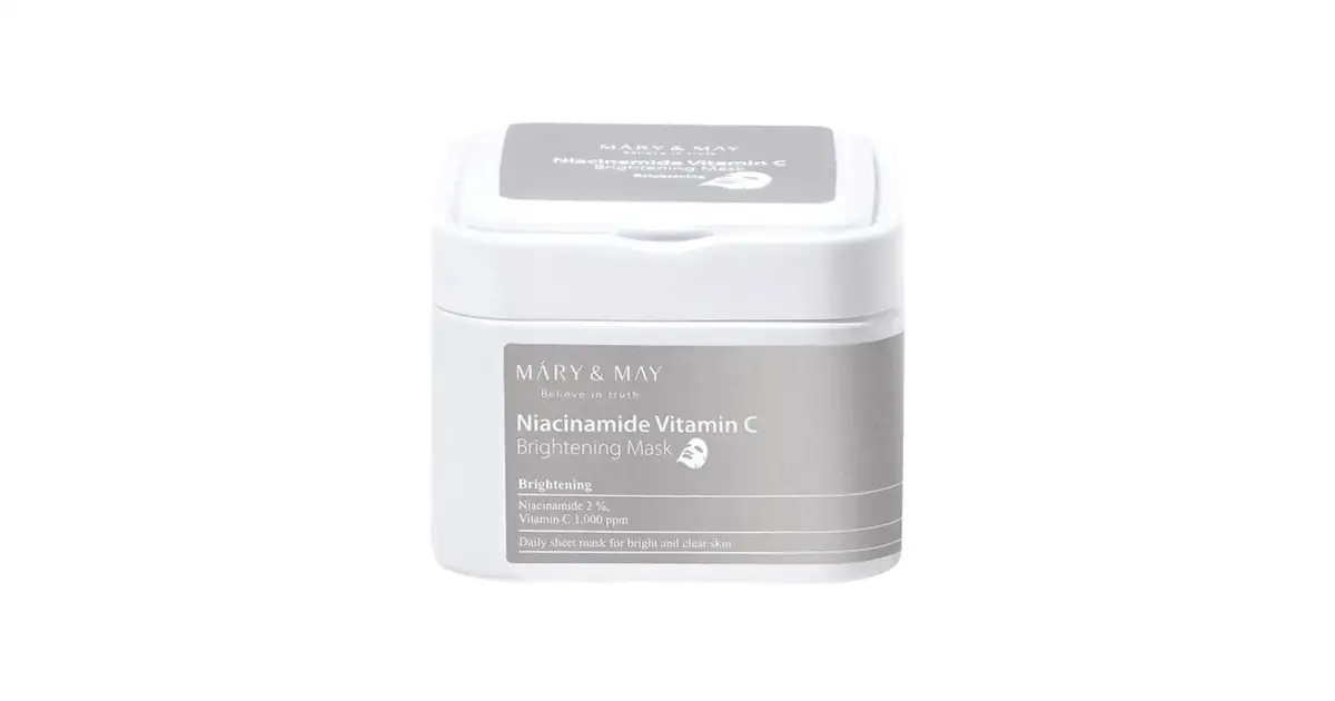 Mary&May Niacynamide Vitamin C Brightening Mask Zestaw rozjaśniających ...