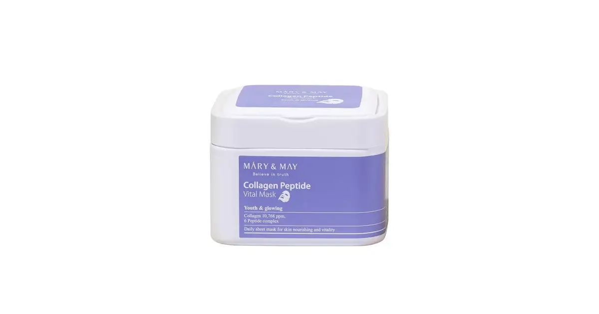 Mary&May Collagen Peptide Vital Mask Zestaw ujędrniających masek w ...