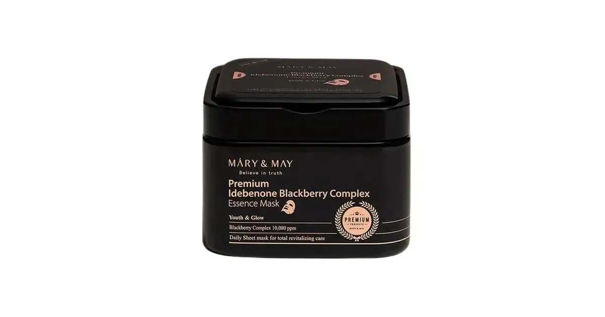 Mary&May Idebenone Blackberry Complex Mask Zestaw przeciwzmarszczkowych ...