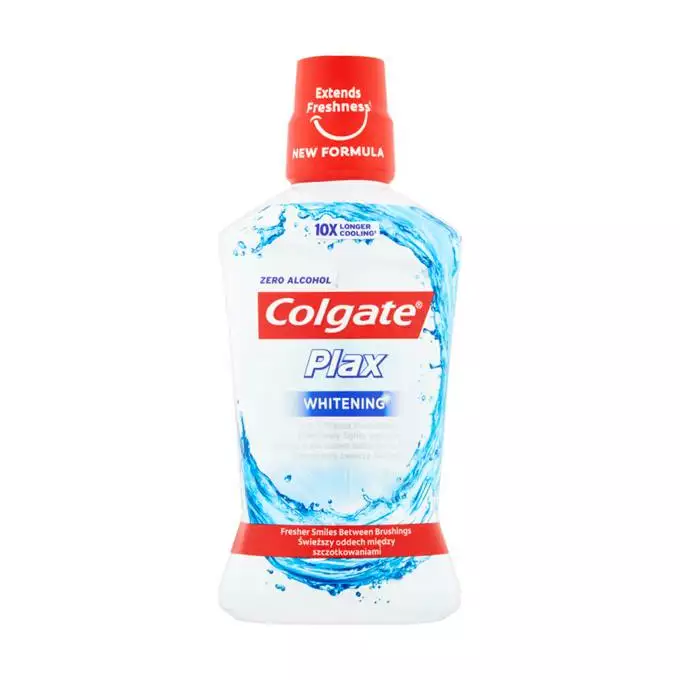COLGATE PLAX WHITENING Płyn do płukania jamy ustnej 500ml - DARMARSKLEP.pl