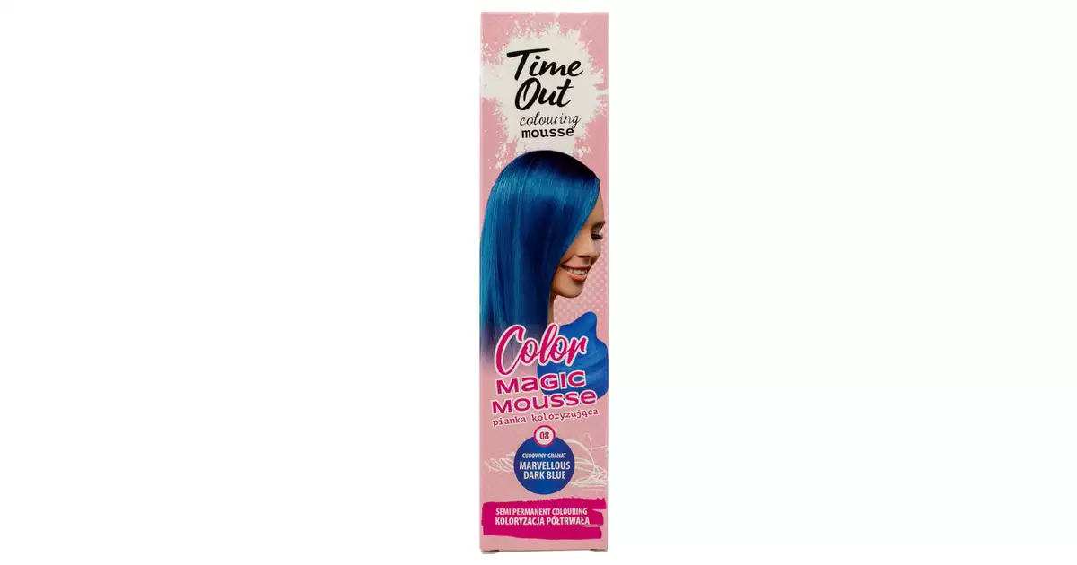 TIME OUT COLOR MAGIC MOUSSE Pianka koloryzująca - 08 MARVELLOUS DARK ...