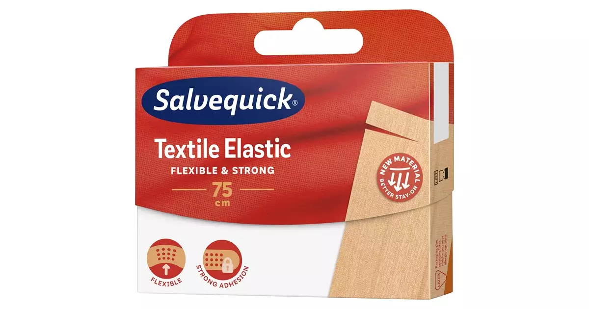 Salvequick Textile Elastic Plaster elastyczny do cięcia - 75cm ...