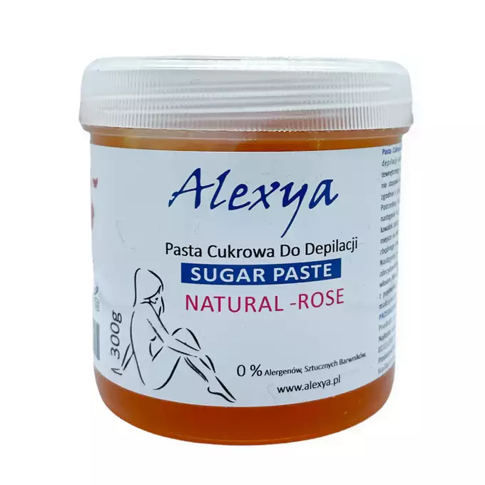 Alexya Pasta cukrowa do depilacji - NATURAL ROSE 300g - DARMARSKLEP.pl