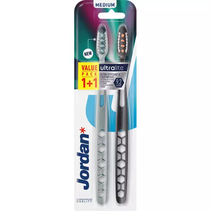 Jordan Ultralite Szczoteczka do zębów - MEDIUM (2 sztuki) - DARMARSKLEP.pl
