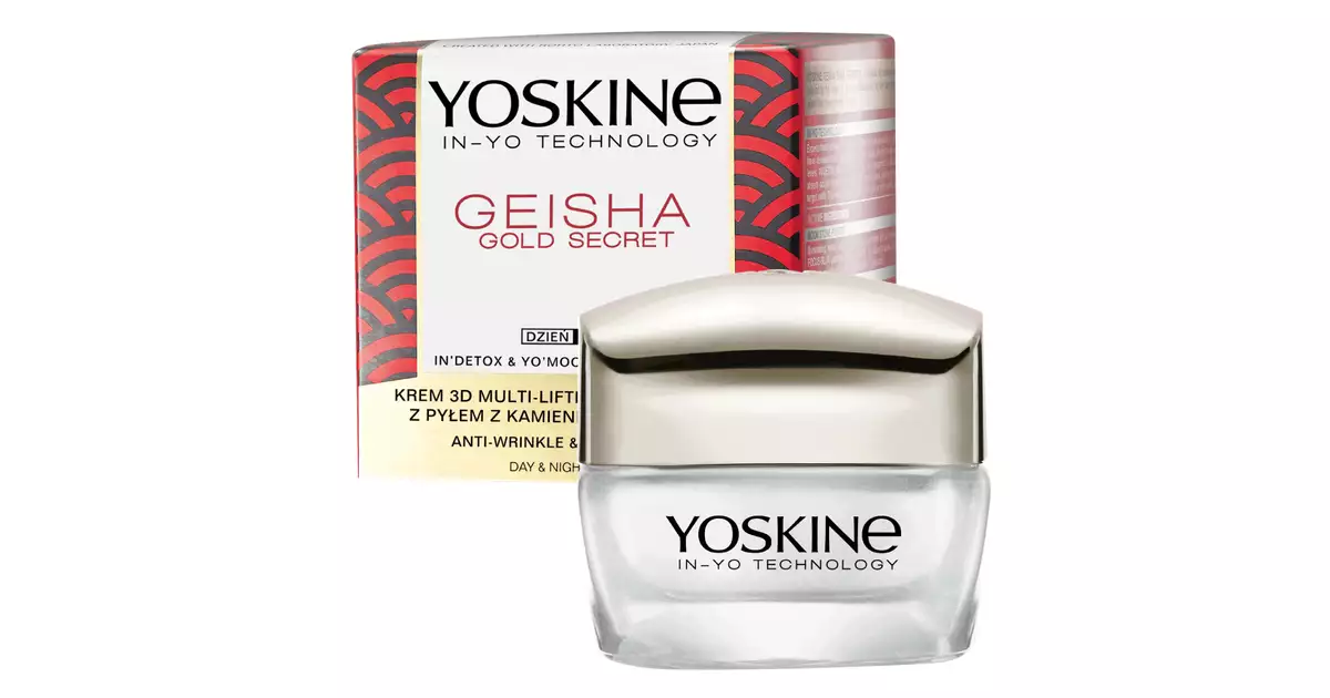 Yoskine Geisha Gold Secret Krem 3D multi-lifting na zmarszczki z pyłek ...