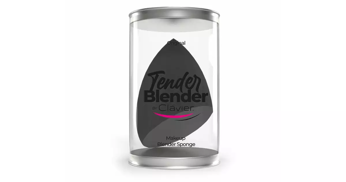 Clavier Tender Blender Gąbka do makijażu ścięta, super miękka - czarna ...