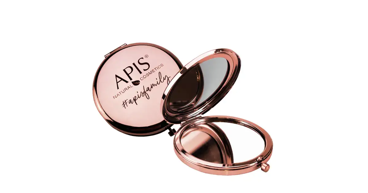 Apis Lusterko kosmetyczne składane - różowe złoto Rose Gold ...