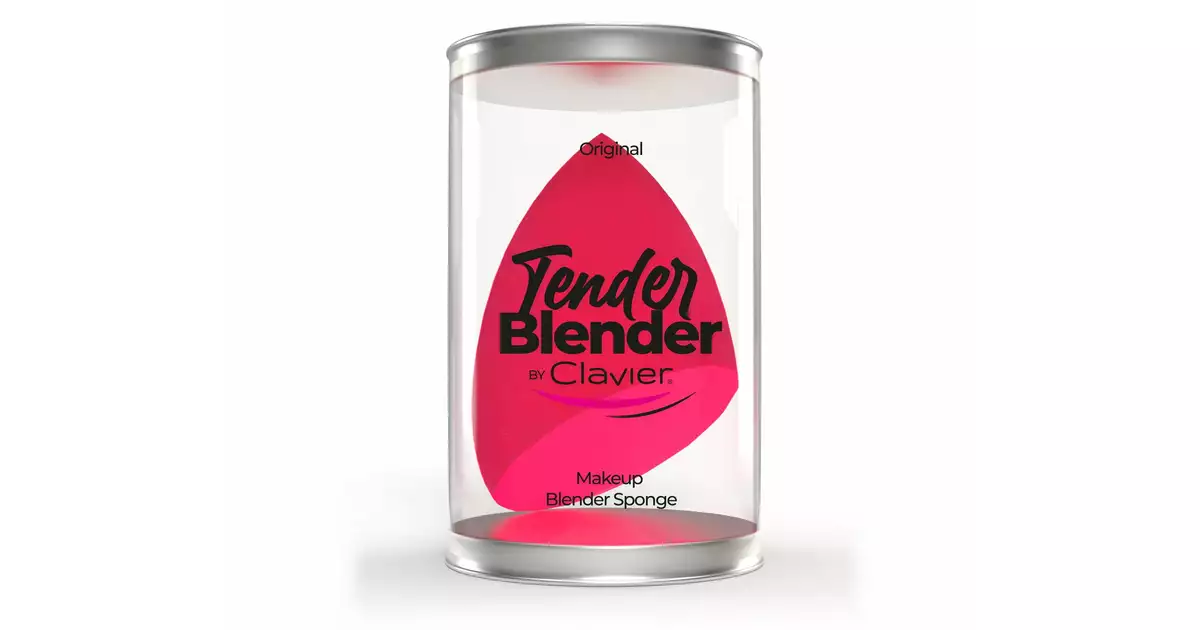 Clavier Tender Blender Gąbka do makijażu ścięta, super miękka - różowa ...