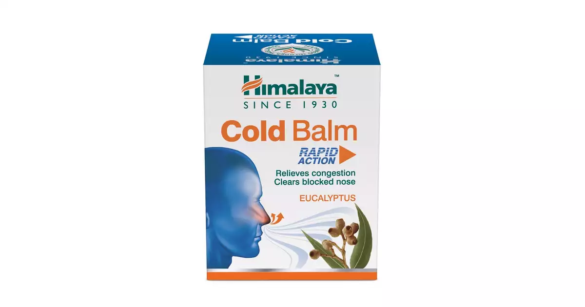 Himalaya Cold Balm Balsam na przeziębienie katar - eukaliptusowy 10g ...