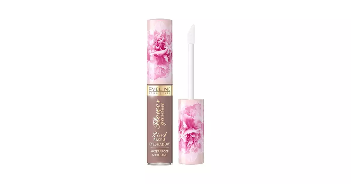 Eveline Flower Garden Base&Eyeshadow 2in1 Cienie w płynie - 03 6.5ml - DARMARSKLEP.pl