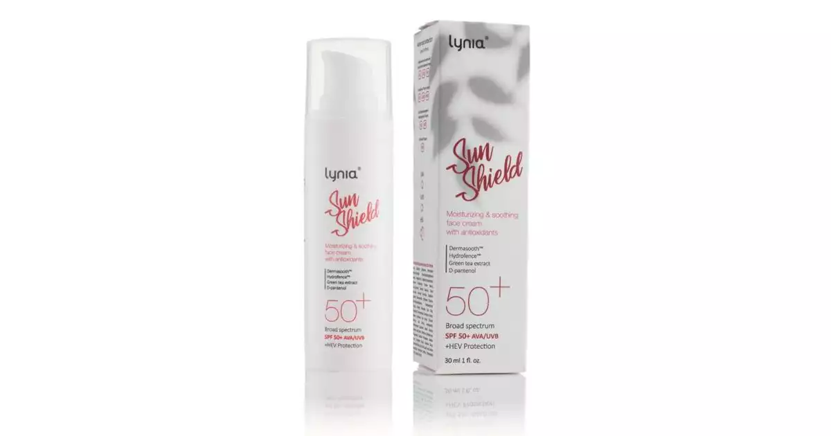 Lynia SunShield SPF50+ Nawilżająco-łagodzący krem ochronny z ...