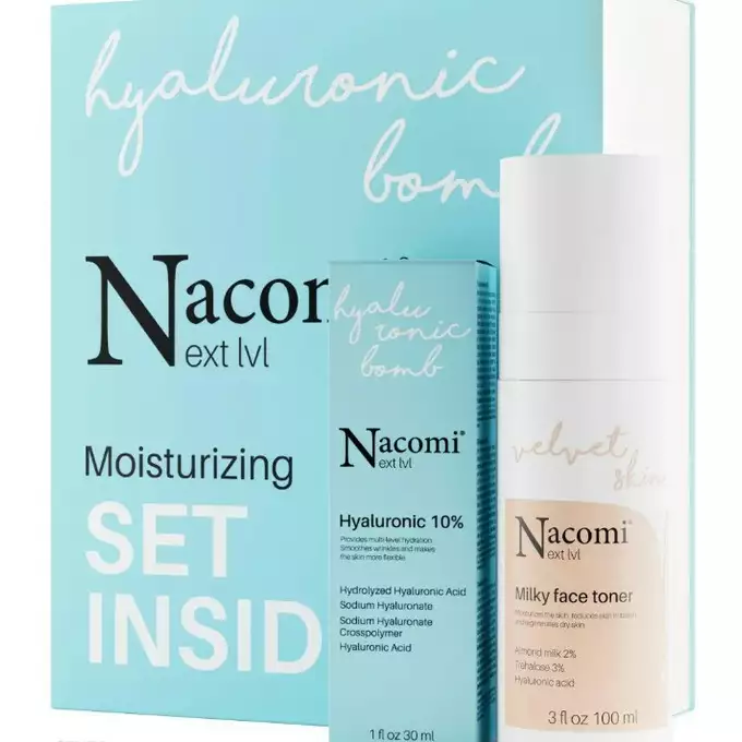 Nacomi Ext lvl Hialuronic Bomb Zestaw Moisturizing Set Inside 2 Tonik ...