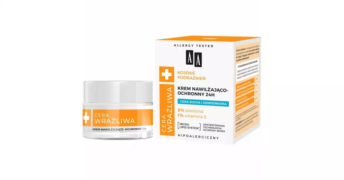 AA Kojenie Podrażnień Krem Nawilżająco - Ochronny Cera Sucha i ...