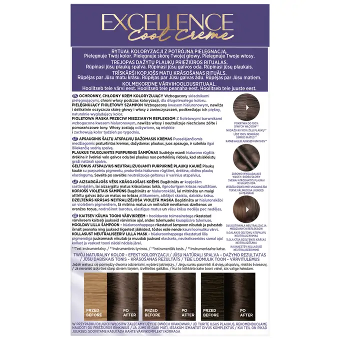 Loreal Excellence Cool Creme Farba do włosów - 6.11 Ultrapopielaty ...