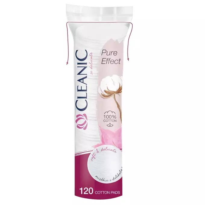 Cleanic Pure Effect Płatki kosmetyczne - 120 płatków - DARMARSKLEP.pl