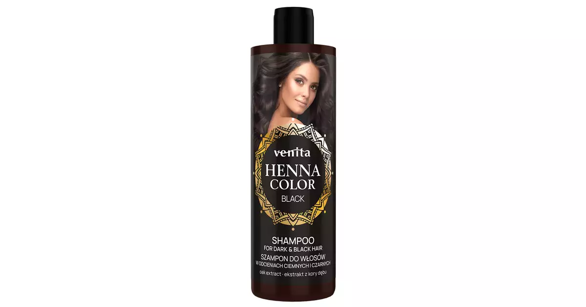Venita Henna Color Szampon do włosów w odcieniach ciemnych i czarnych z ...