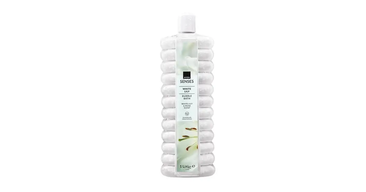 Avon Senses White Lilly Płyn do kąpieli Biała lilia 500ml - DARMARSKLEP.pl