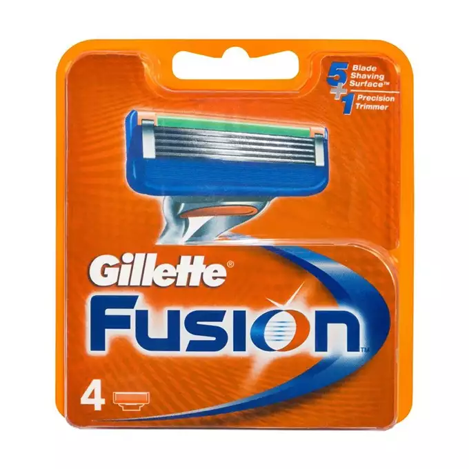 GILLETTE FUSION Wkłady ostrza do maszynki - 4 sztuki - DARMARSKLEP.pl